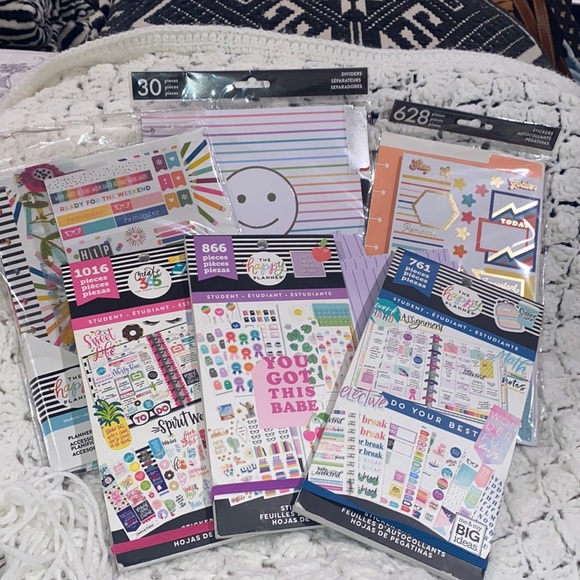 The Happy Planner | Office | The Happy Planner Student Bundle 3 Sticker ...